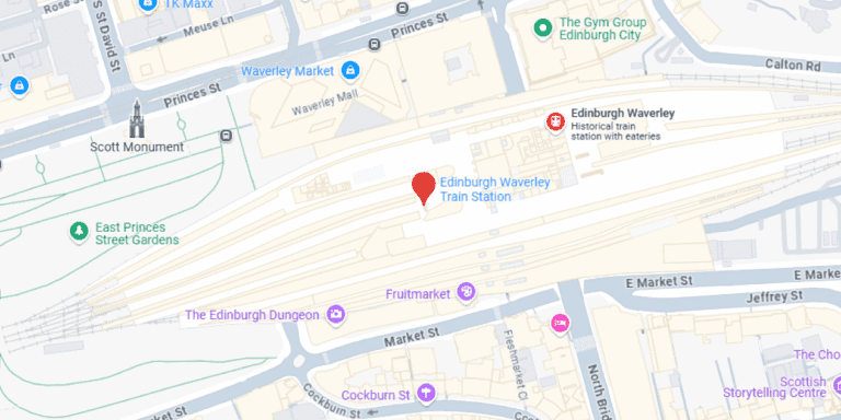 Edinburgh Tourist Map 2025 – Top Attractions & Travel Guide